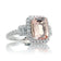 The Cali Cushion Morganite Engagement Ring