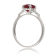 The Chloe Emerald Step Cut Ruby Ring (Lab Grown)