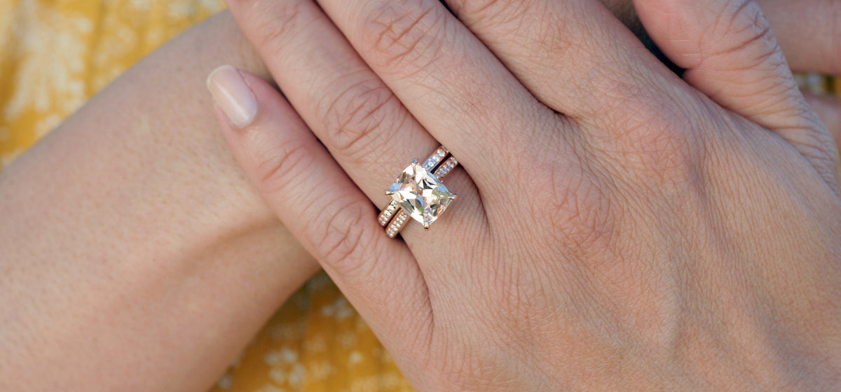 Plain Diamond wedding ring half round 2.3mm comfort fit The Emily Band