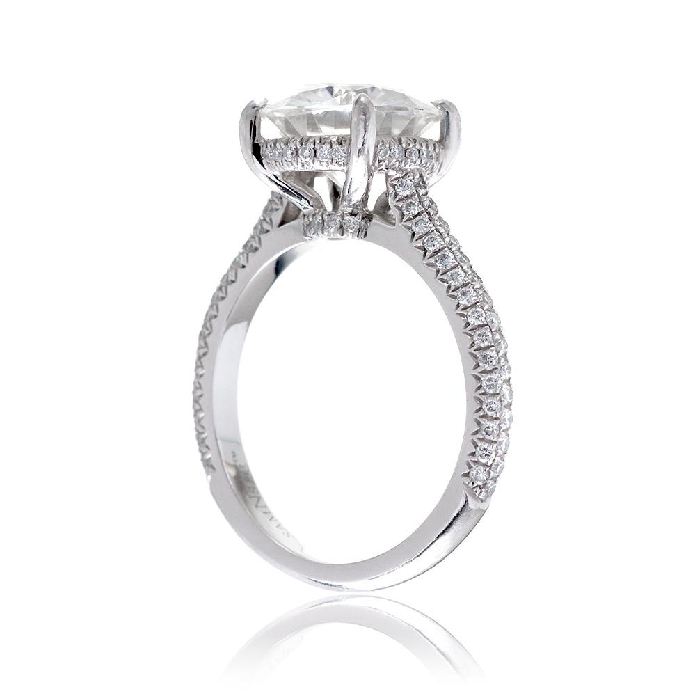 The Starlight Round Moissanite Engagement Ring