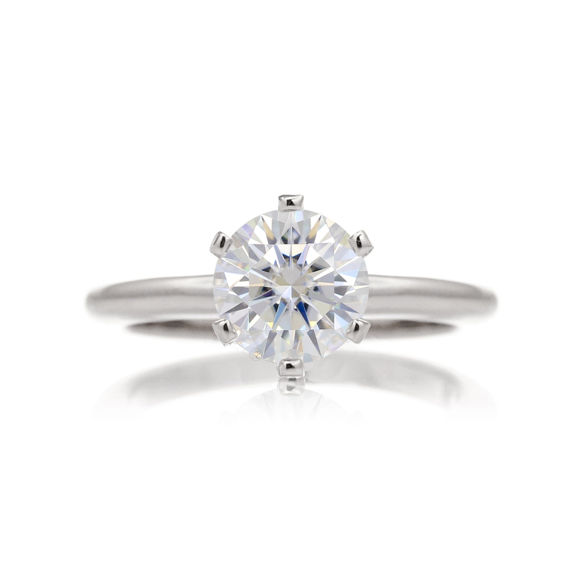 The Eve Lab Grown Round Brilliant Diamond Solitaire Engagement Ring