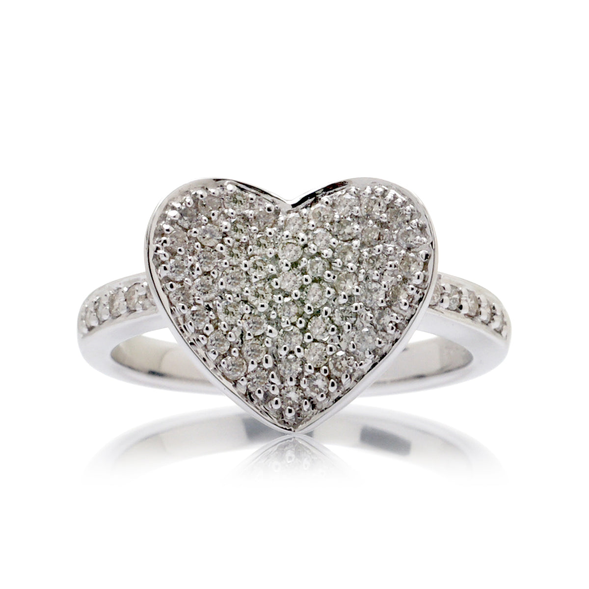 Heart Diamond Pave Ring - Your Valentine's Day Gift